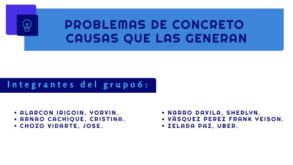 PROBLEMAS DE CONCRETO | Genially