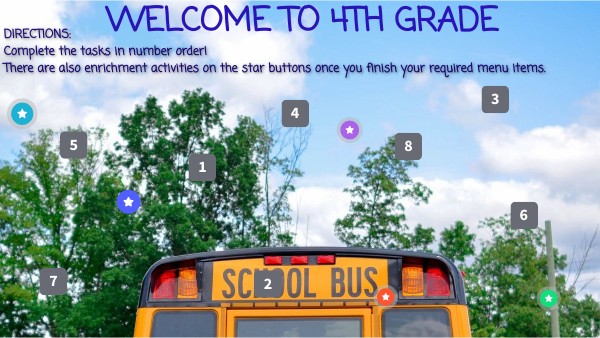 Week 1 Menu | Genially