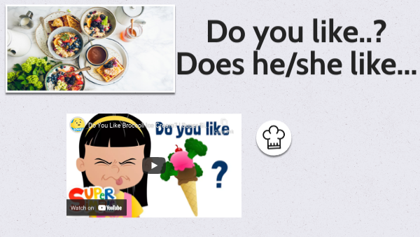 DO YOU LIKE/DOES HE/SHE LIKE..? | Genially