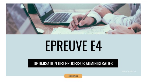 Epreuve E4