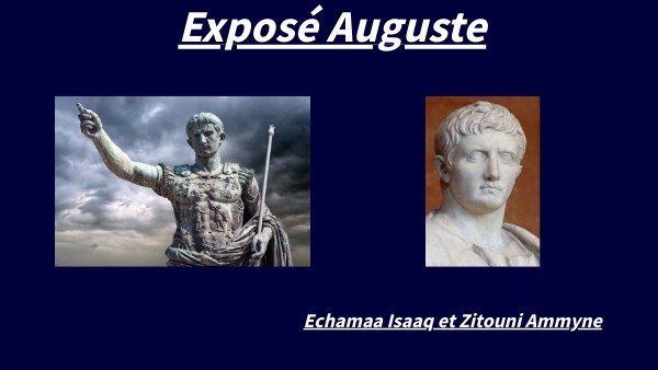 Exposé Auguste | Genially