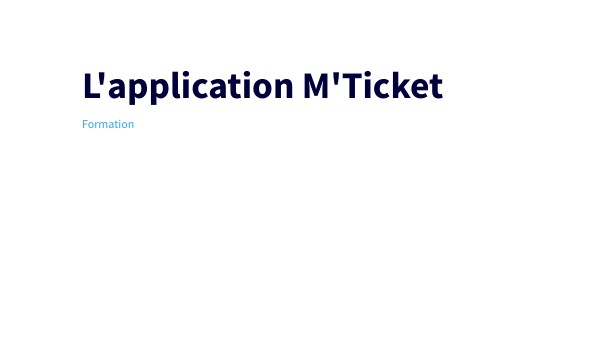 CtC - M'Ticket | Genially