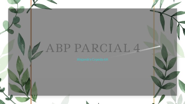 ABP UNIDAD 4 | Genially