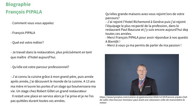 Biographie de François PIPALA | Genially