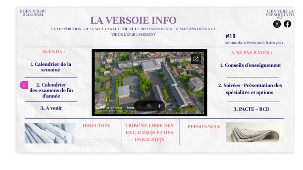 LA VERSOIE INFO 18 | Genially