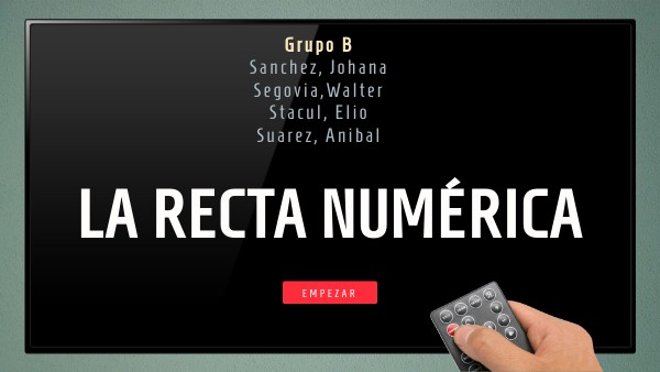 Grupo B - Recta numérica en Genially | Genially