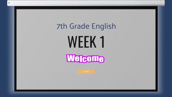 7th Grade_English_Week 1