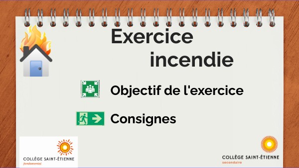 Exercice d'évacuation | Genially