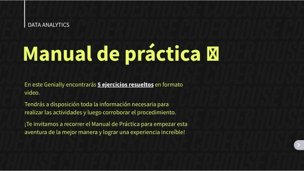 Manual de práctica - Data Analytics | Genially