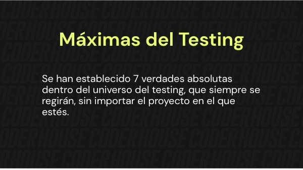 Principios del testing QA | Genially