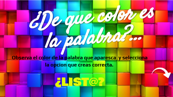 DE QUE COLOR ES LA PALABRA