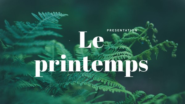 Le printemps | Genially