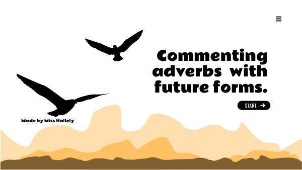 commenting adverbs with future forms | Genially