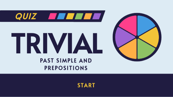 prepositions and past tense to be