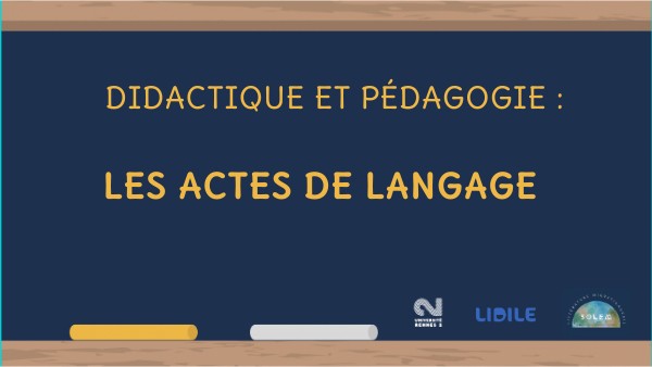 Les actes de langage