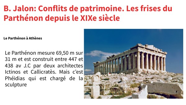 Frises des Panathénées | Genially