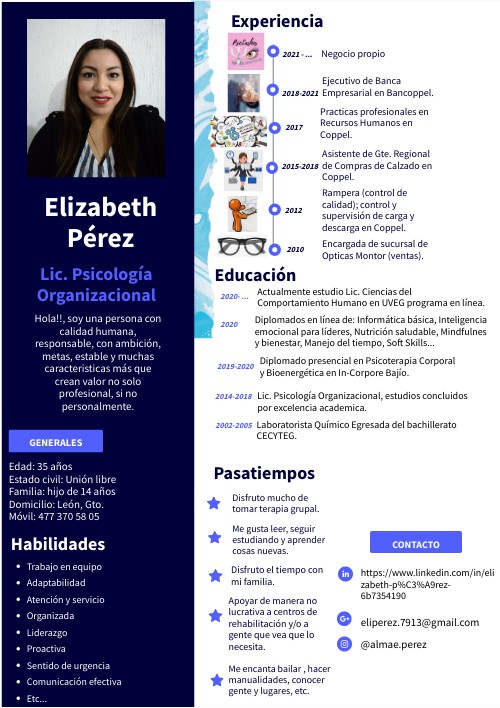 CV ELIZABETH PÉREZ
