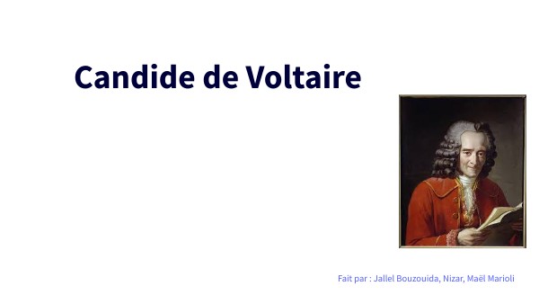Candide de Voltaire | Genially