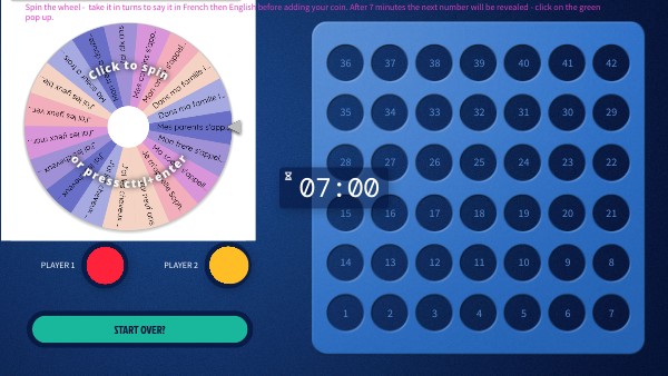 CONNECT FOUR GAME | Genially