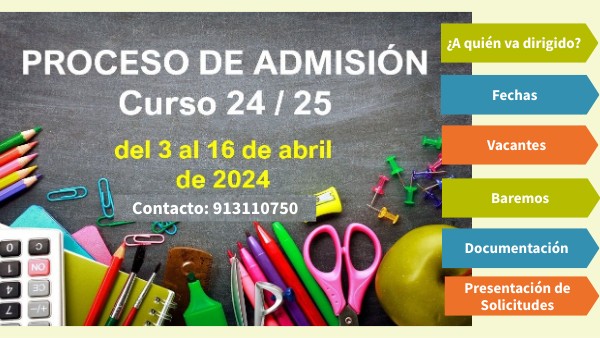 ADMISION 24-25 | Genially