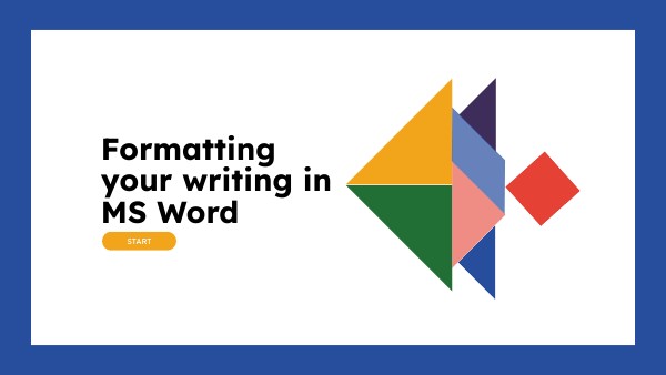 MS Word Formatting | Genially