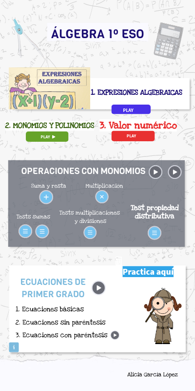 Álgebra 1º ESO | Genially