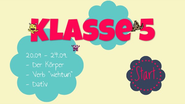 Klasse 5 20.09. - 24.09. | Genially