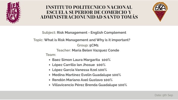 What is Risk Management and Why is it important? | Genially