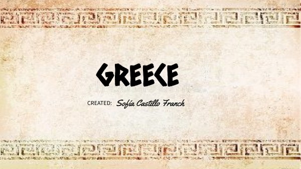 PRESENTATION GREECE | Genially