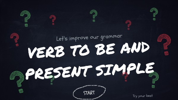 QUIZ VERB TO BE AND PRESENT SIMPLE | Genially