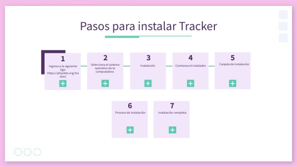 PASOS INSTALACIÓN TRACKER | Genially