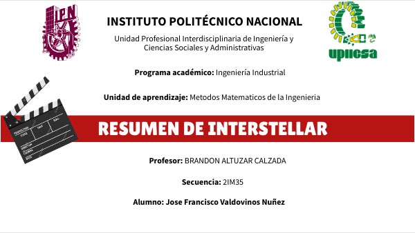 Resumen de Interstellar | Genially