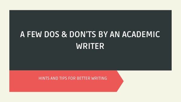 Hints for Academic Writing | Genially