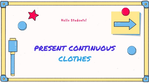present continuous clothes | Genially