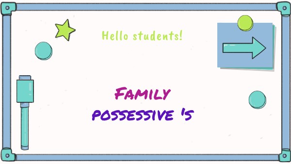 family, possessive s | Genially