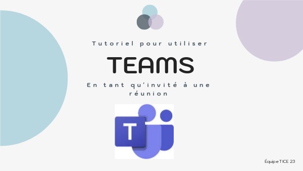 Utiliser Teams en tant qu'invité sans installation préalable