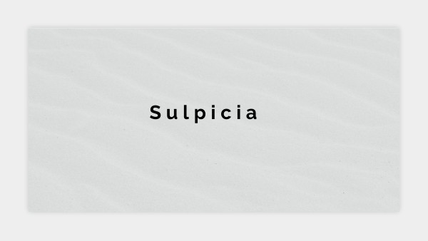 PRESENTACIÓN SULPICIA