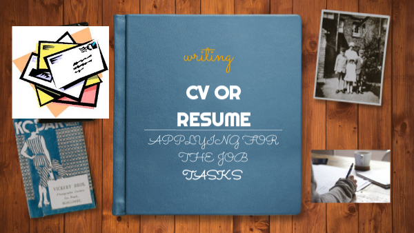CV writing tasks