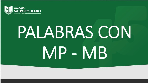 Palabras con mp-mb
