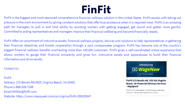 FinFit | Genially