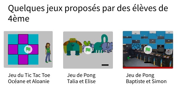 Projet Scratch 2022 | Genially