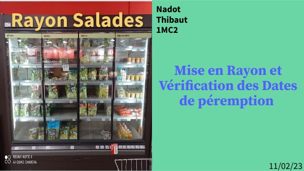 PRESENTATION Stage Carrefour Market