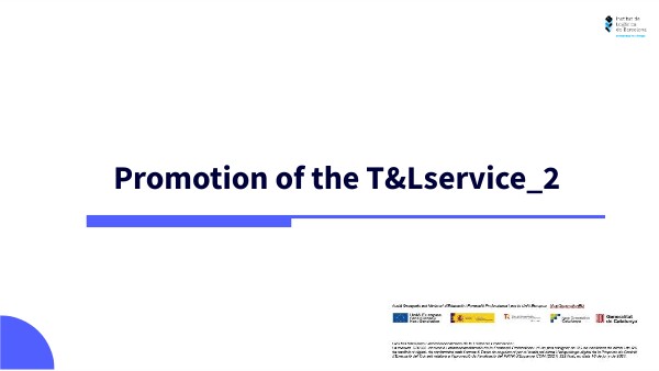 Promotion of T&L service_2
