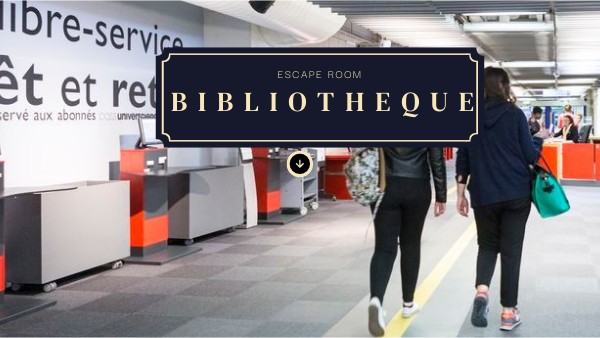 Escape game dans la bibliothèque | Genially
