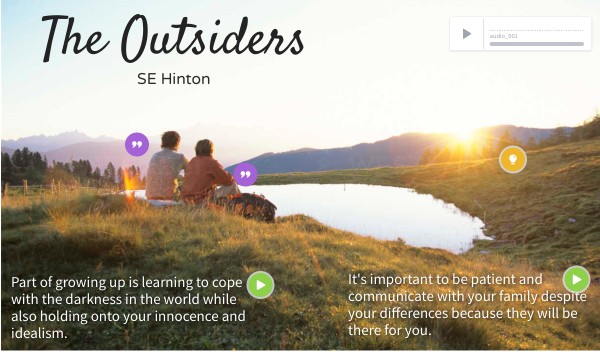 The Outsiders One-Pager | Genially