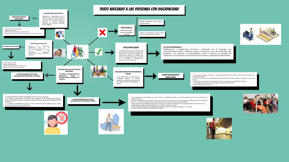 Mapa Mental Trato Adecuado A Las Personas Con Discapacidad Haydee M