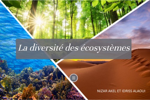 La diversité des écosystèmes - Nizar AKEL, Idriss Alaoui | Genially