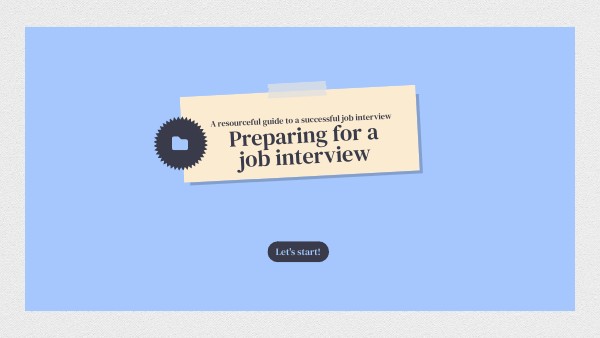 Preparing for a job interview | Genially