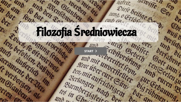 Filozofia Średniowiecza | Genially