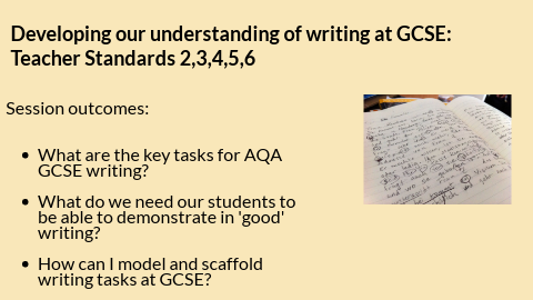 GCSE Writing 2020 12th February 2021